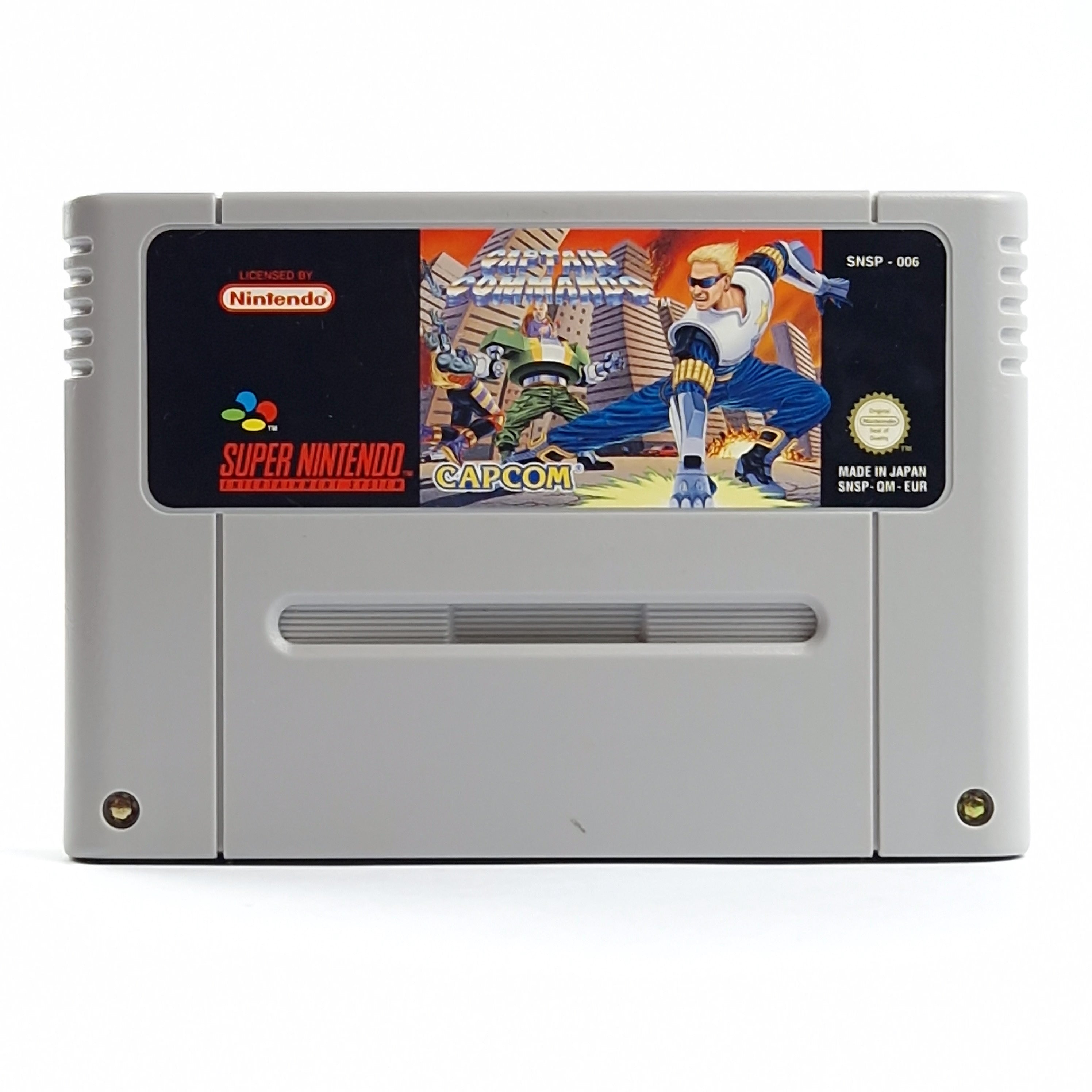 Super Nintendo Spiel : Captain Commando - SNES Modul Cartridge PAL EUR