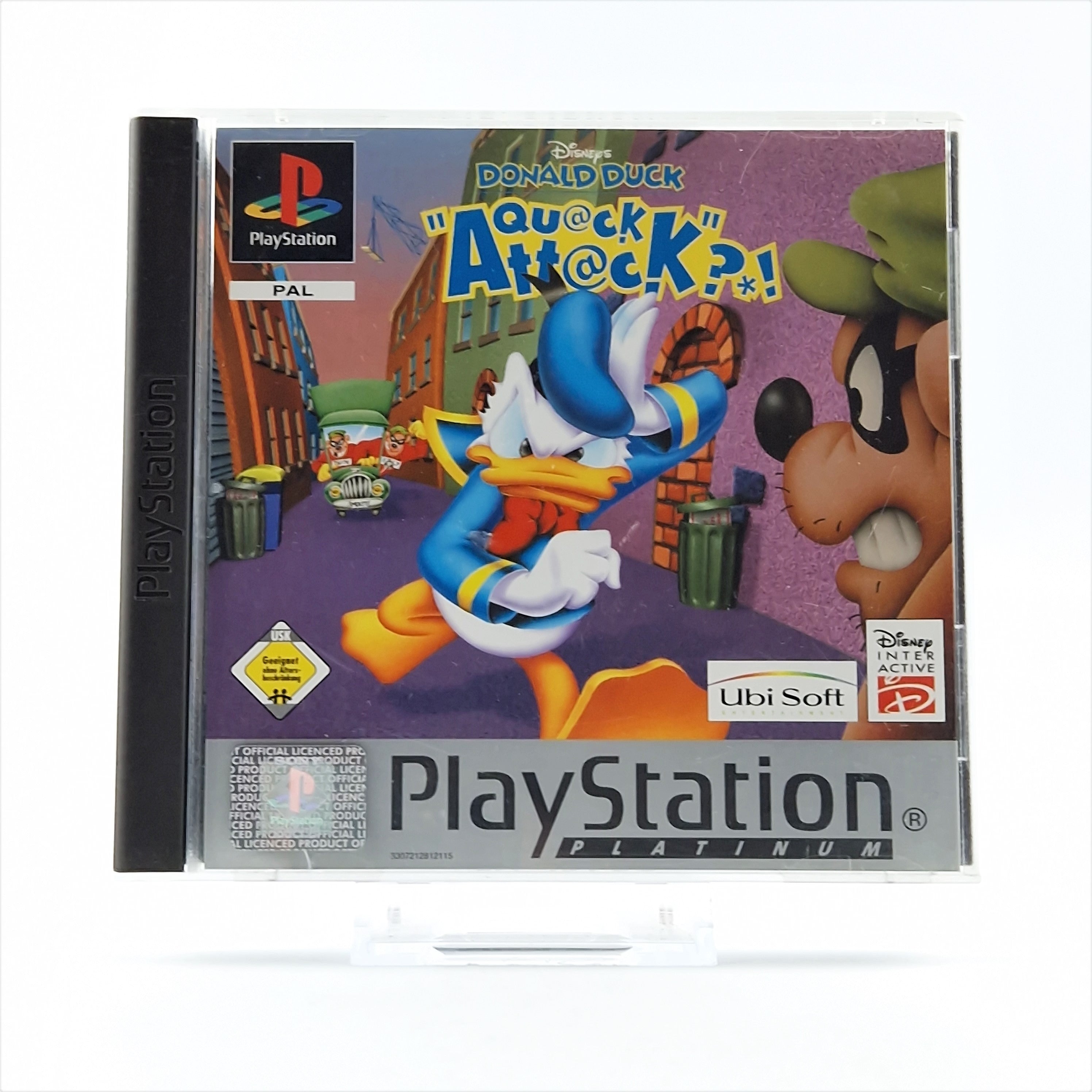 Playstation 1 game: Donald Duck Quack Attack - CD instructions OVP / S