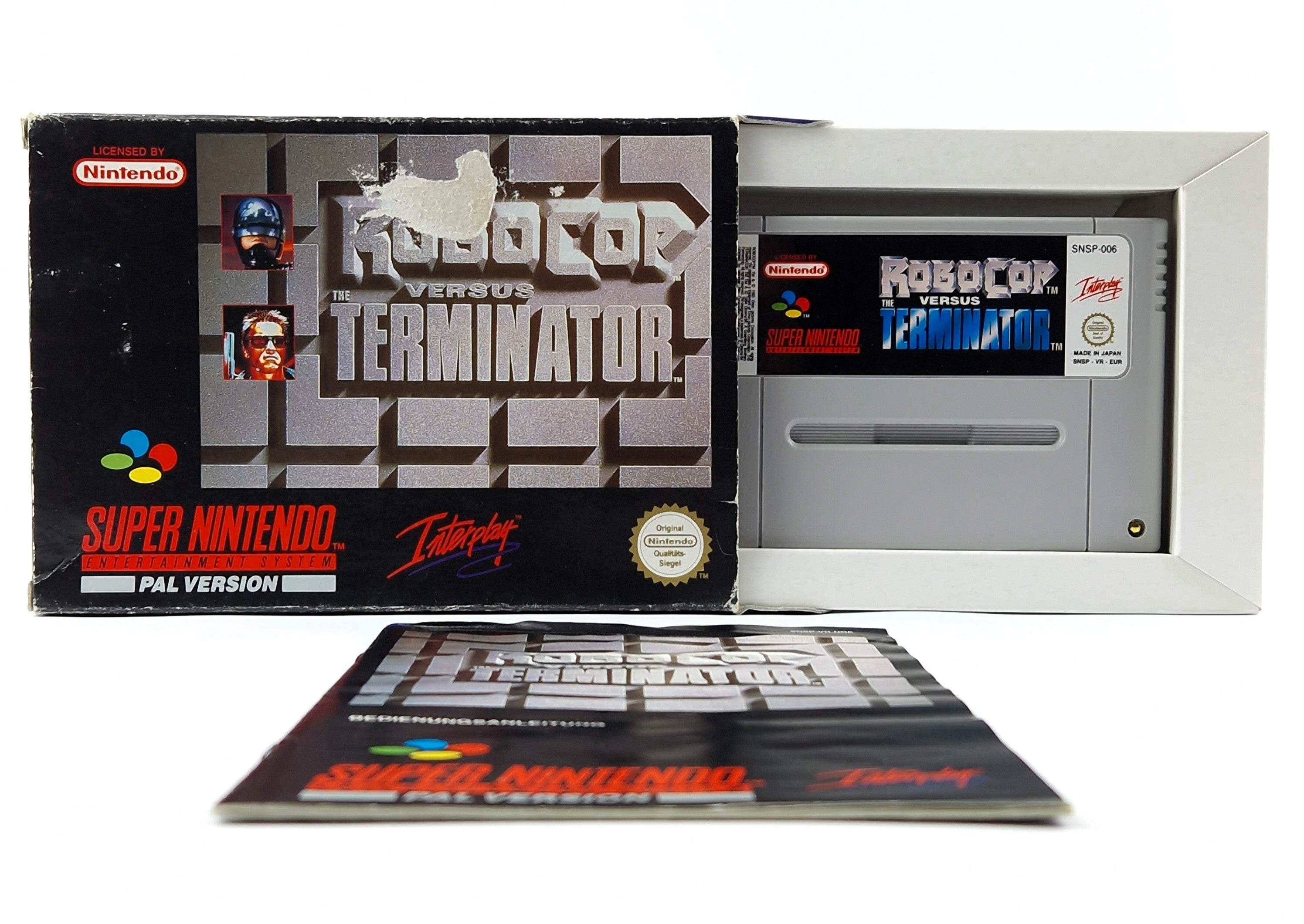 Super Nintendo Game: Robocop versus Terminator - Module Instructions O