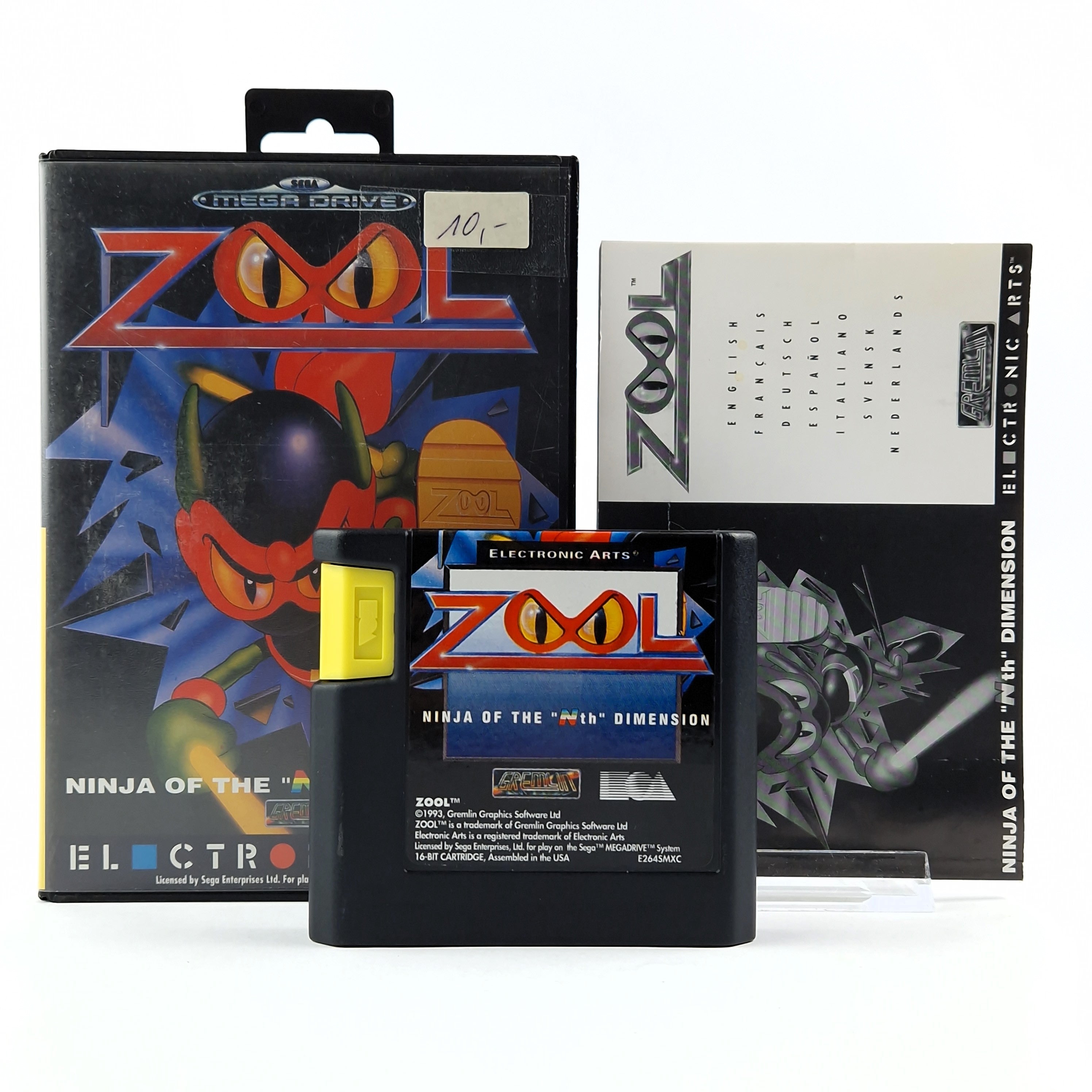 Sega Mega Drive Game: Zool Ninja of the Nth Dimension - Module Instruc