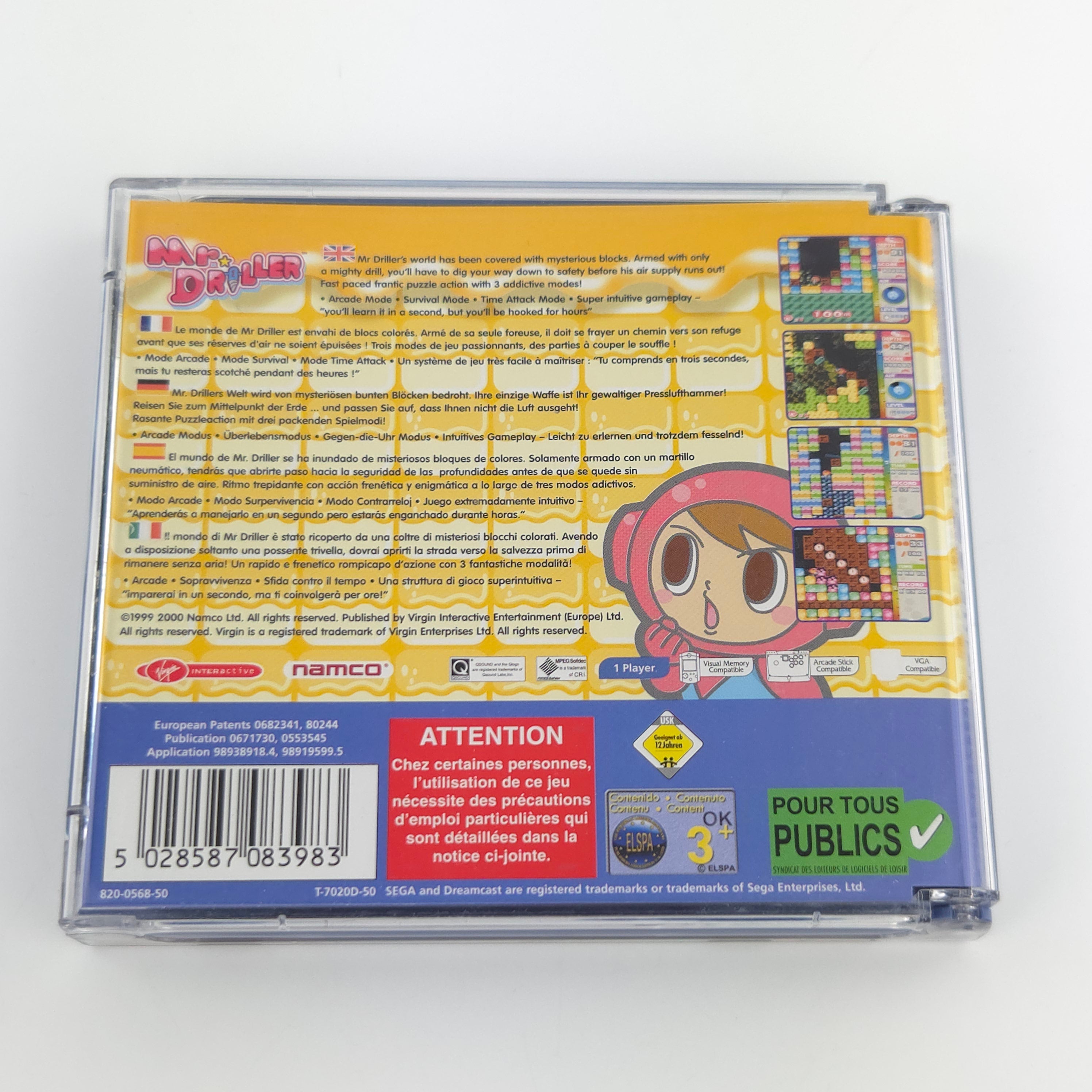 Sega Dreamcast Spiel – Mr. Driller (PAL OVP)