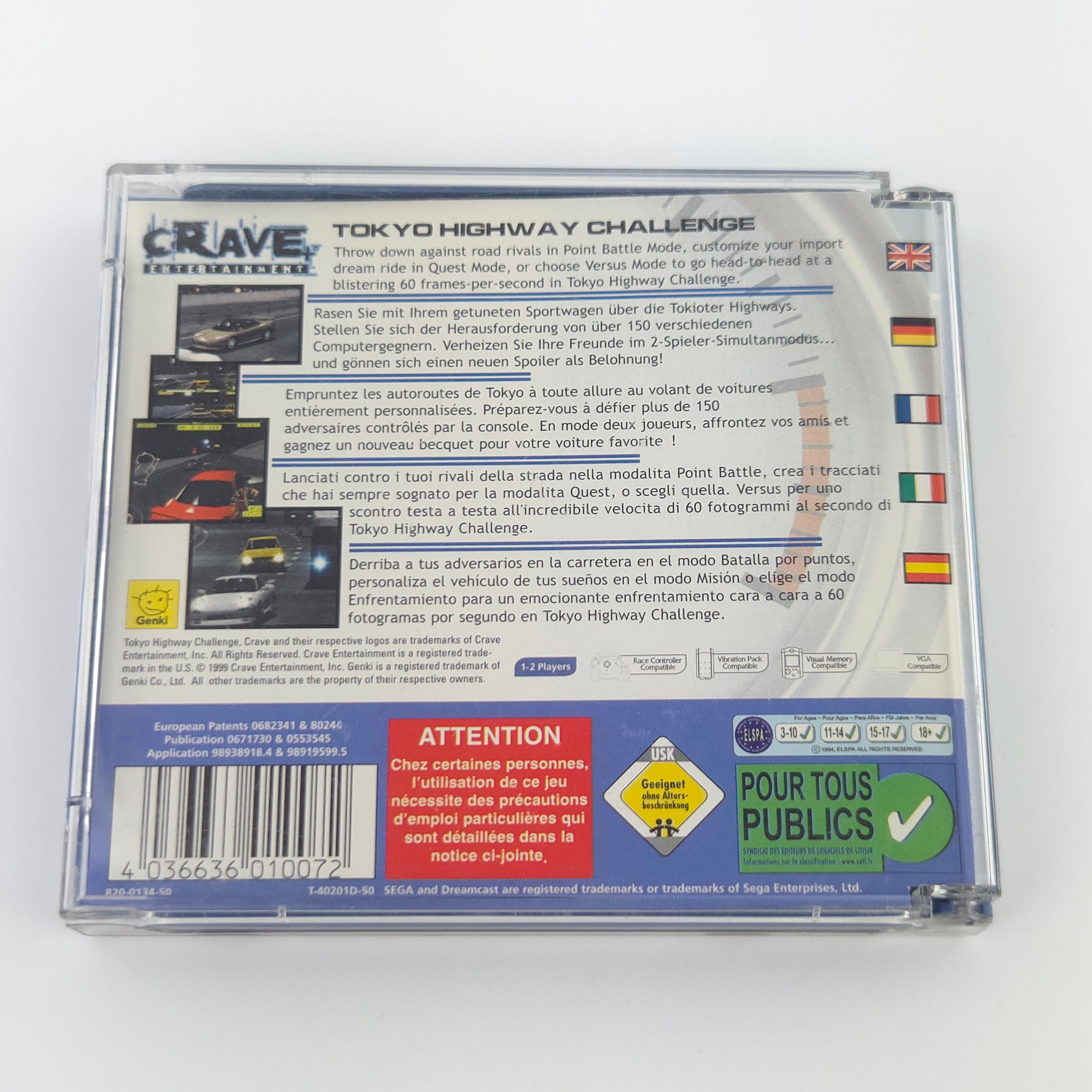 Sega Dreamcast Spiel – Tokyo Highway Challenge (PAL)