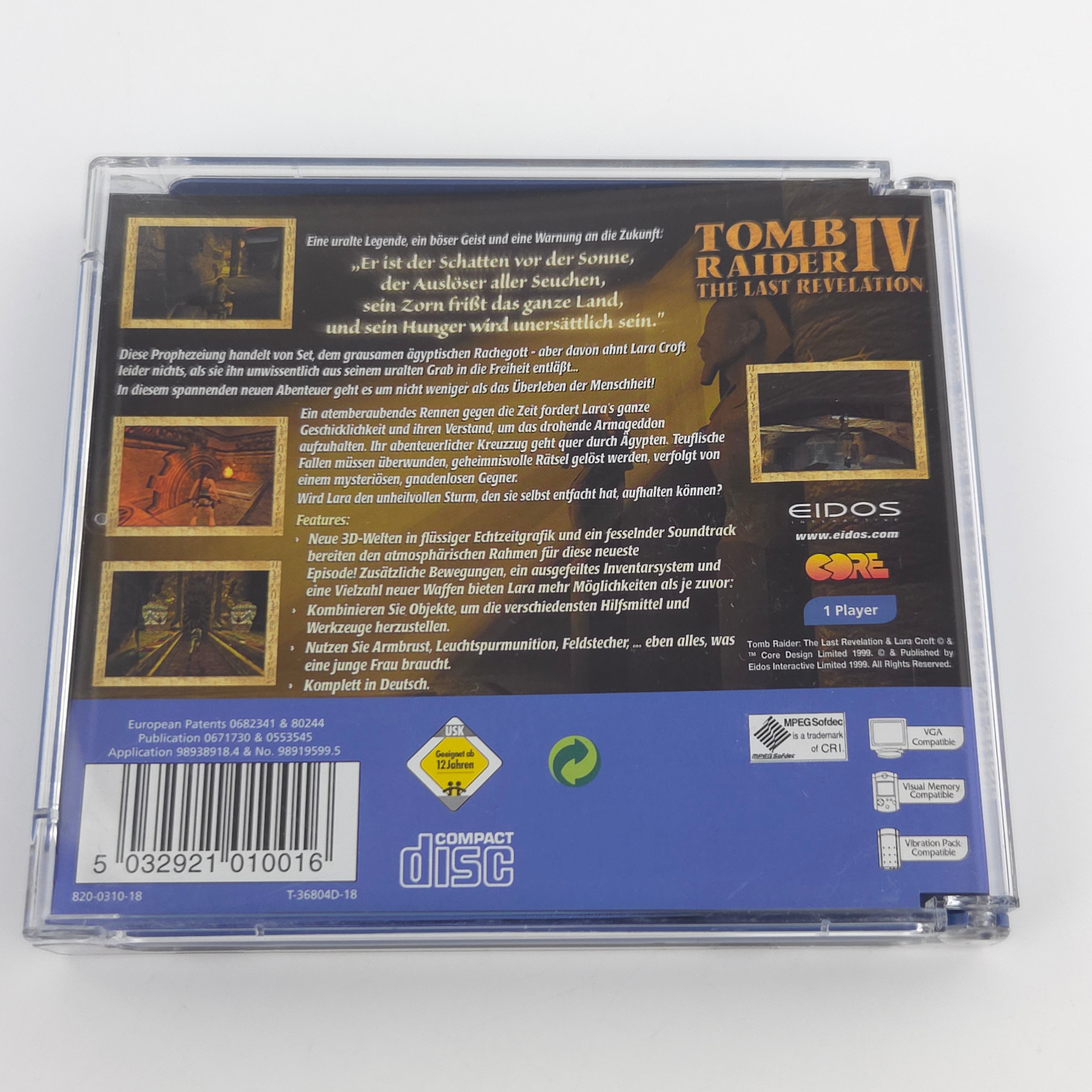 Sega Dreamcast Spiel – Tomb Raider IV (OVP PAL)