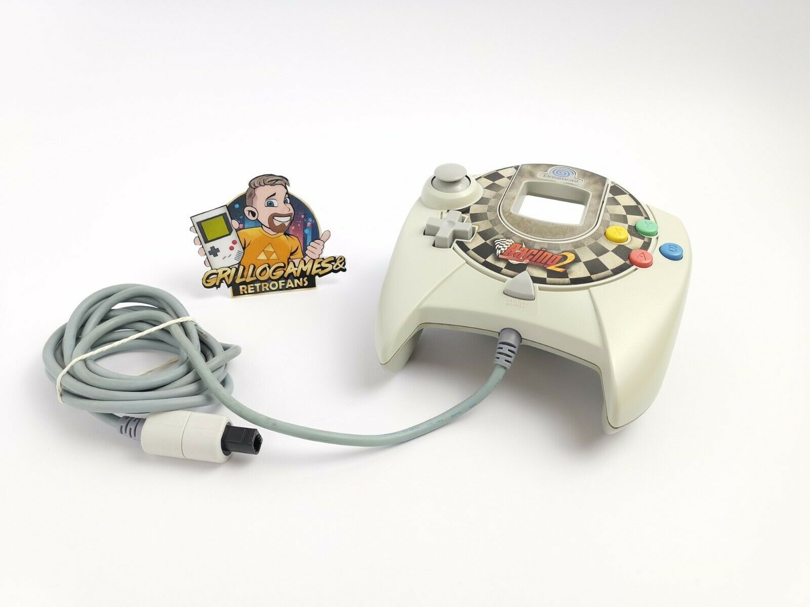 Sega Dreamcast Controller mit Racing 2 Aufkleber | Gamepad | Joypad