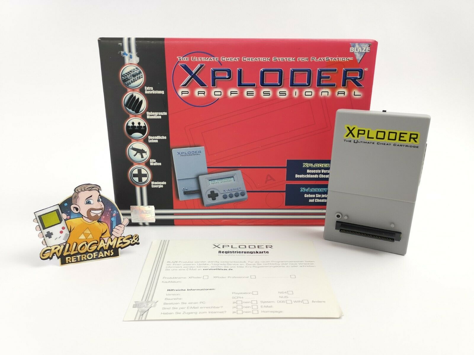 Sony Playstation 1 Mogelmodul Xploder The Ultimate Cheat Cartridge