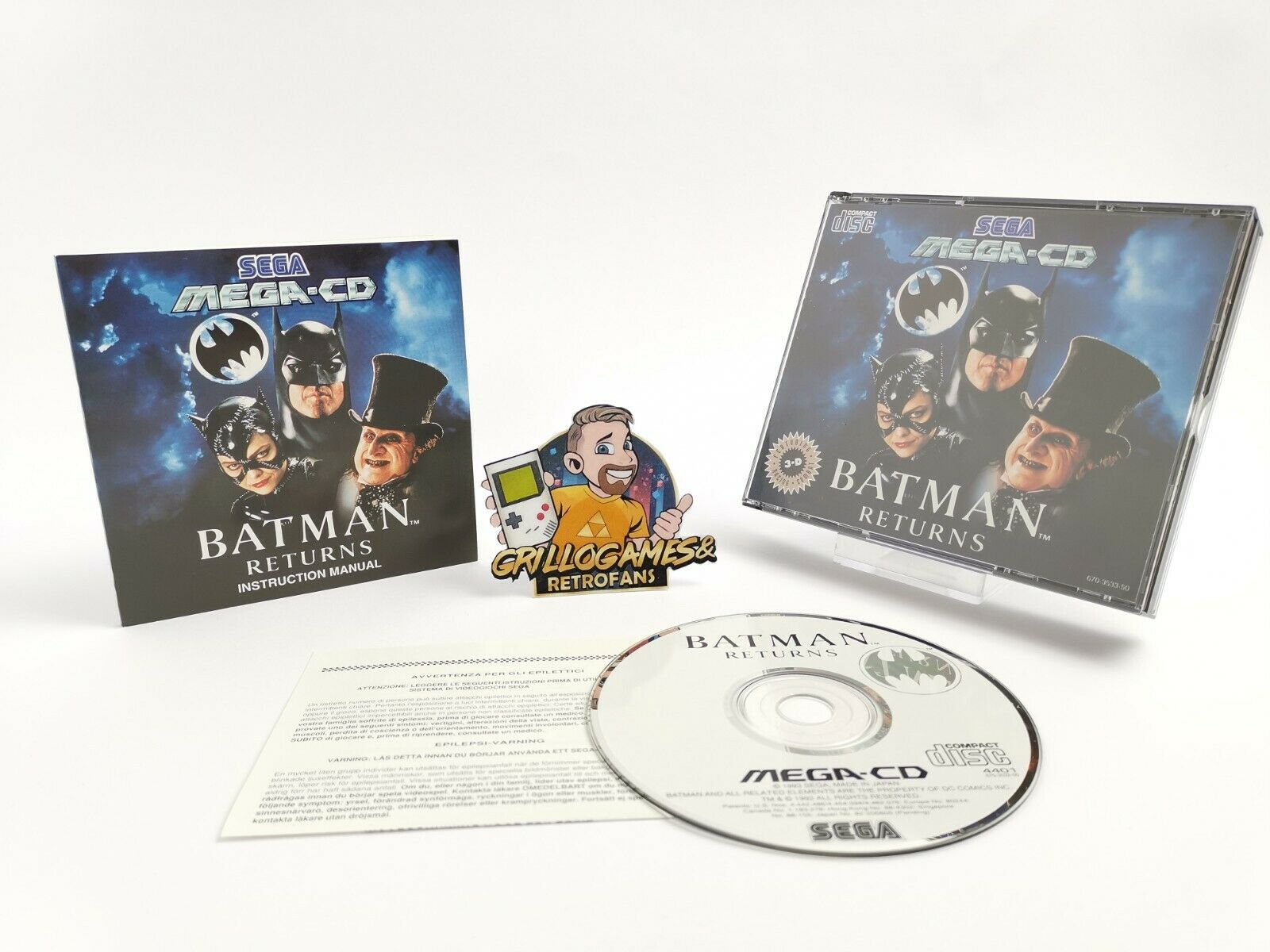 Sega Mega CD game "Batman Returns" Mega CD | Original packaging | PAL