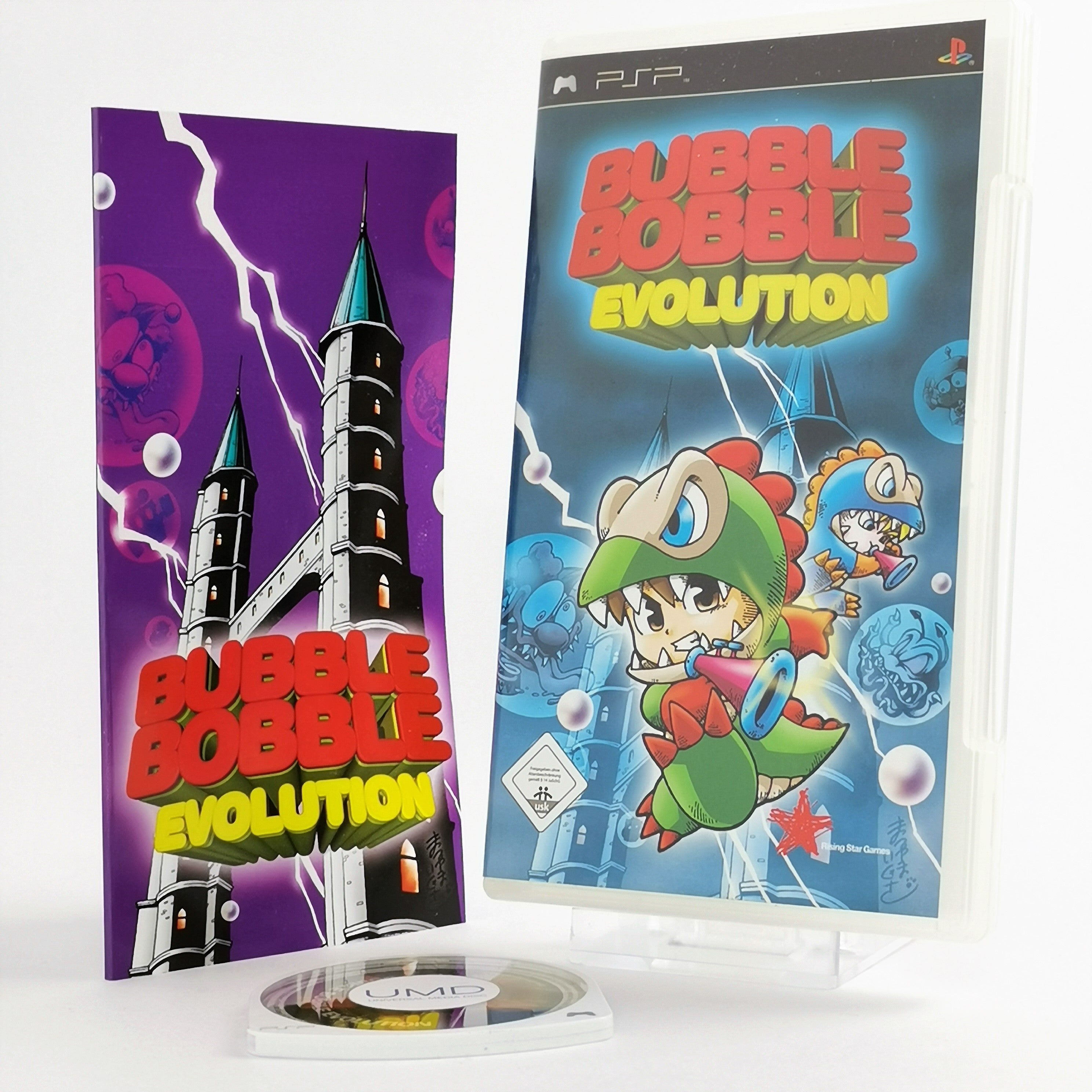 Sony PSP game Bubble Bobble Evolution - original packaging & instr