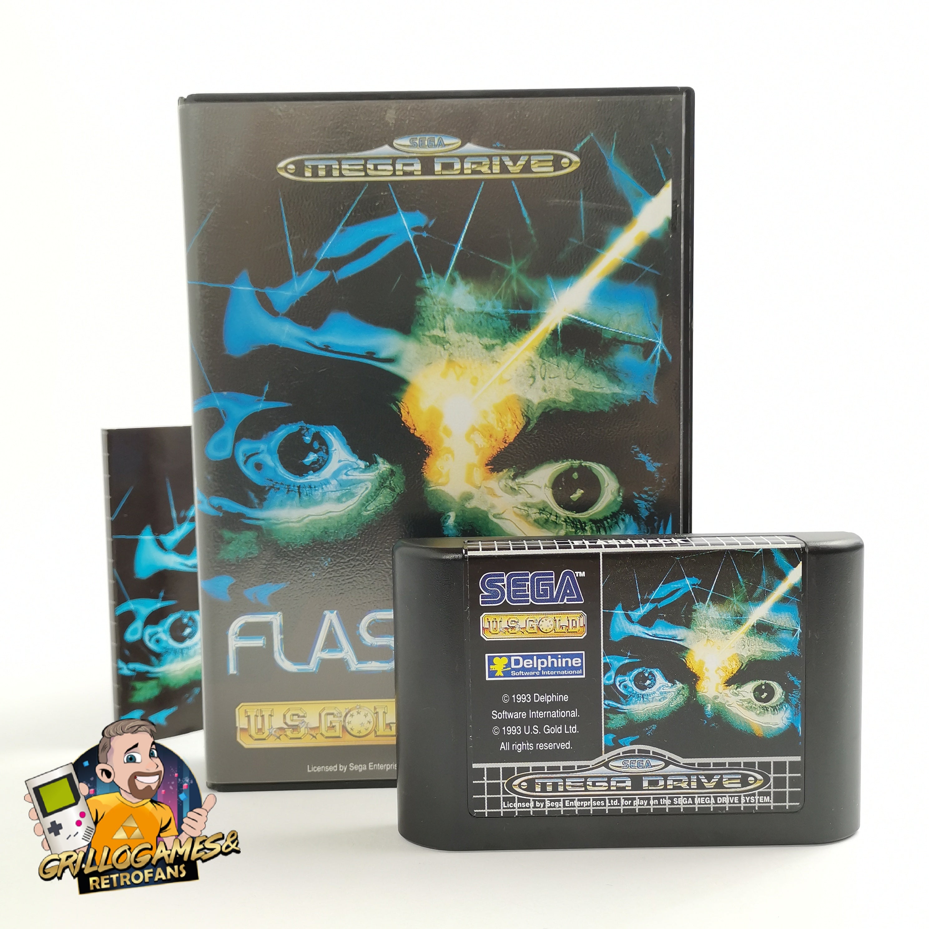 Sega Mega Drive game "Flashback" MD MegaDrive | Original packaging PAL