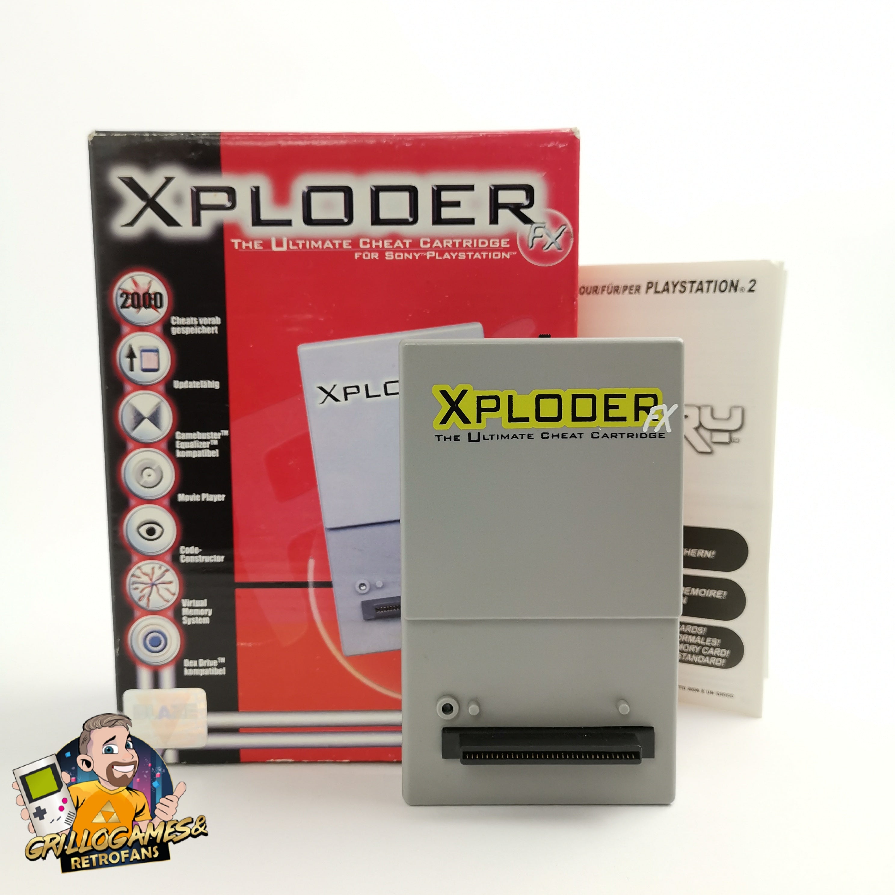 Sony Playstation 1 Xploder The Ultimate Cheat Cartridge | OVP PS1 PSX